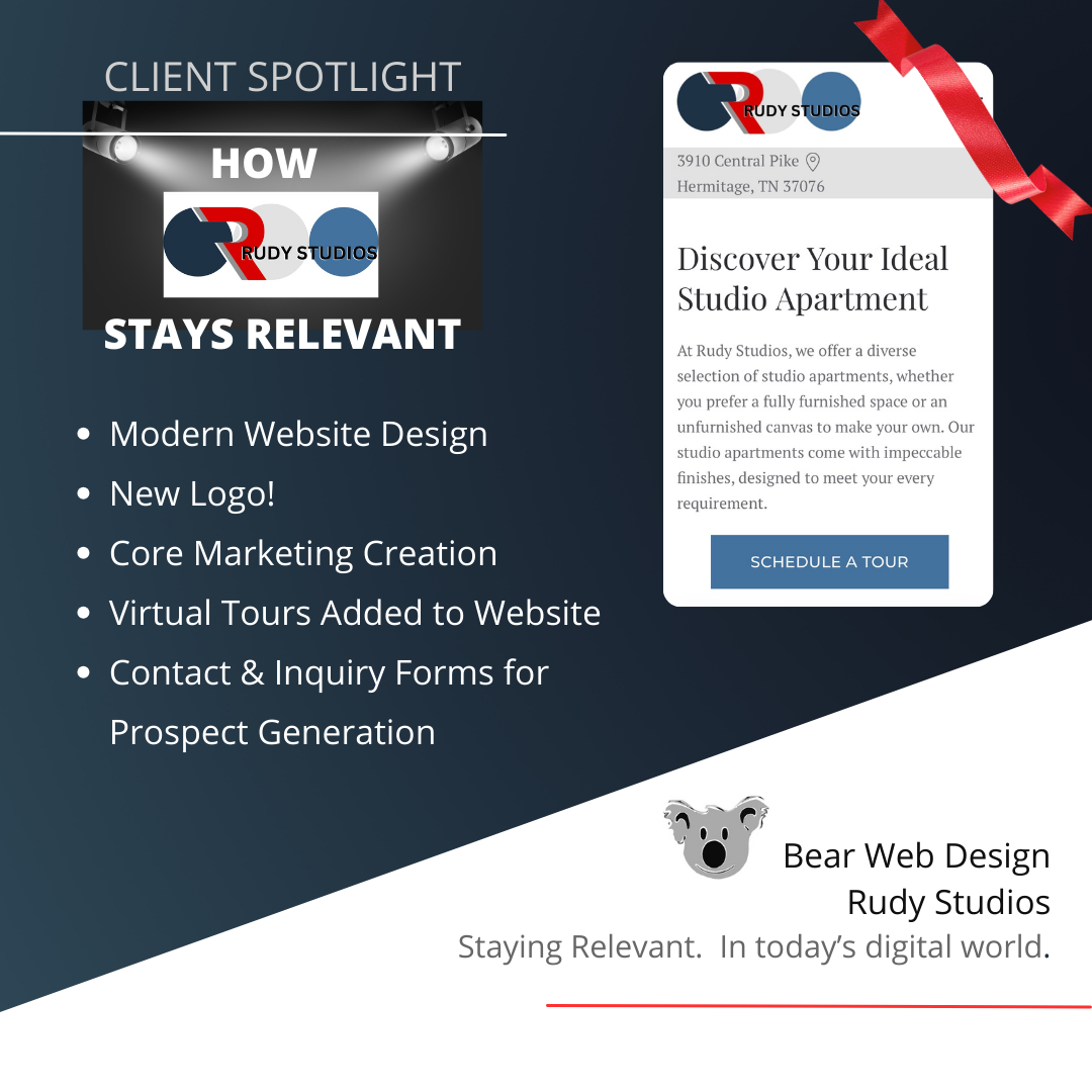 Client Spotlight Rudy Studios | Bear Web Design